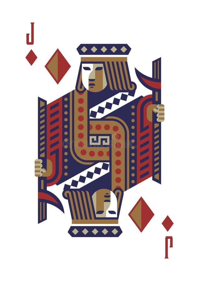 Jack of Diamonds. Vector Illustration Decorative Design Stock Vector ...