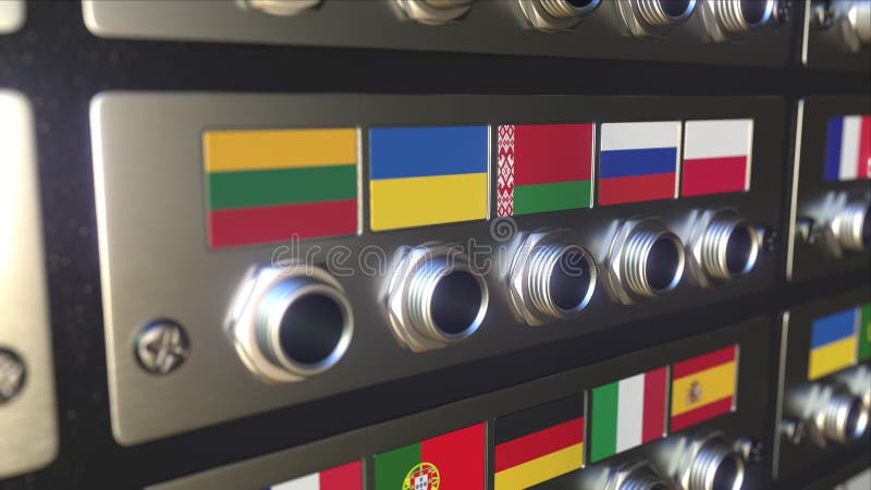 Jack Plug with Flag of Belarus. Conceptual 3d Animation Stock Video ...