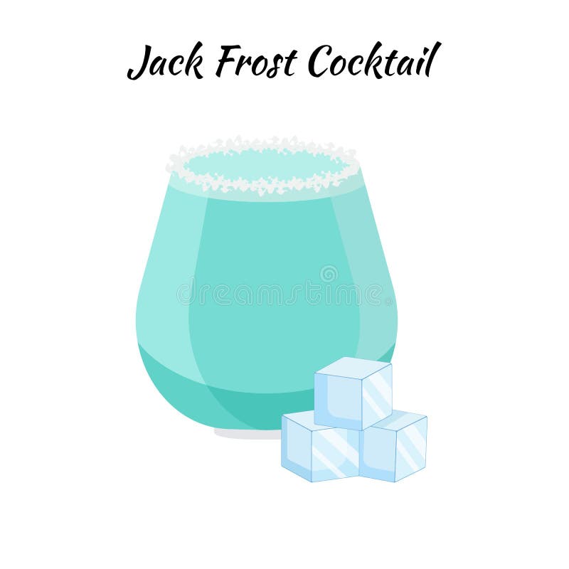 Jack Frost cocktail stock illustration. Illustration of glass - 161936644