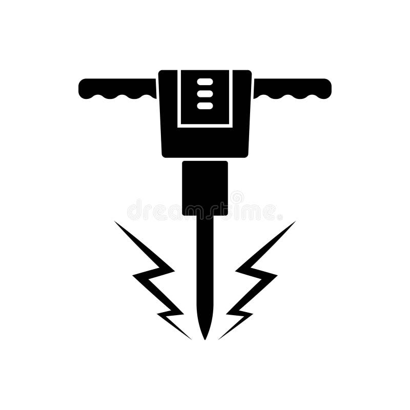 Hammer Icon in a Flat Design in Black Color. Vector Illustration Eps10 ...