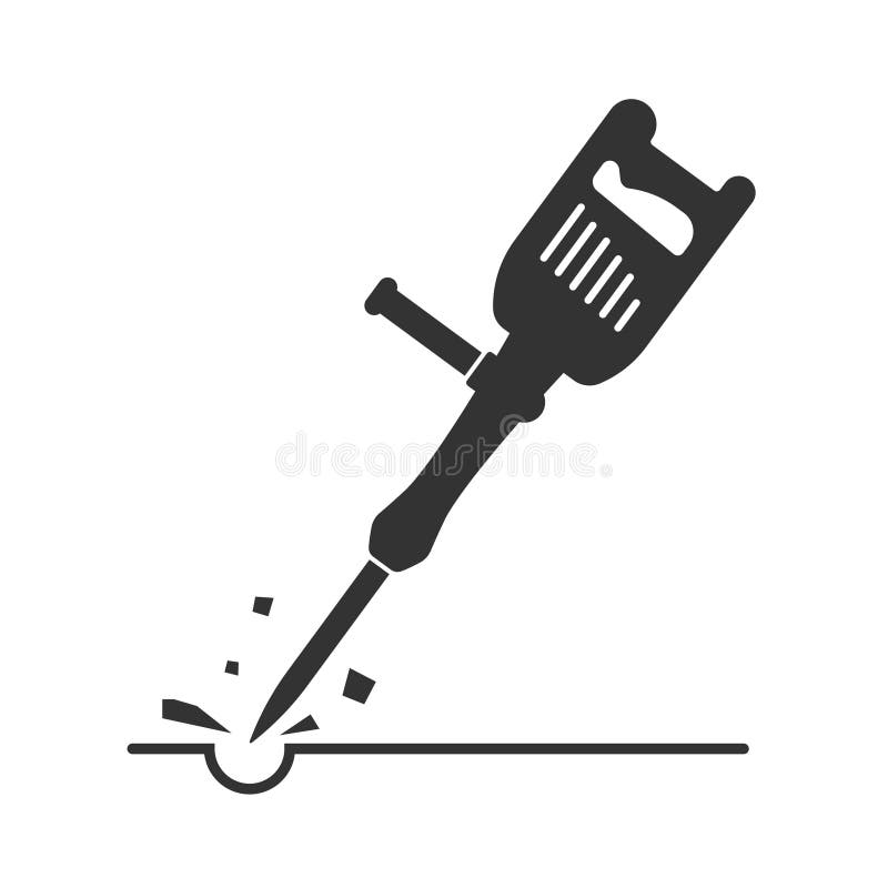 Hammer Icon in a Flat Design in Black Color. Vector Illustration Eps10 ...