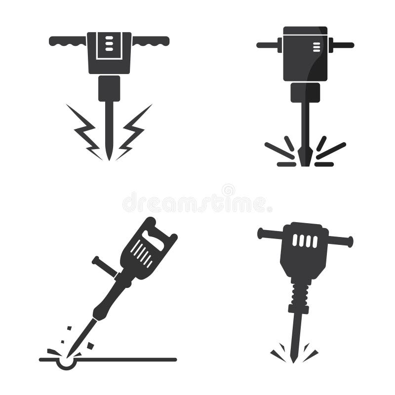 Hammer Icon in a Flat Design in Black Color. Vector Illustration Eps10 ...