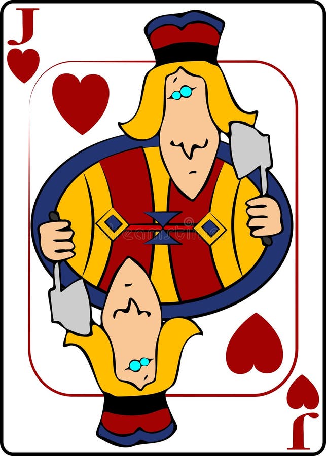 Jack of Hearts stock illustration. Illustration of hatchet - 3430949