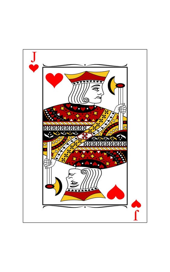 Jack of hearts stock vector. Illustration of game, black - 112692958