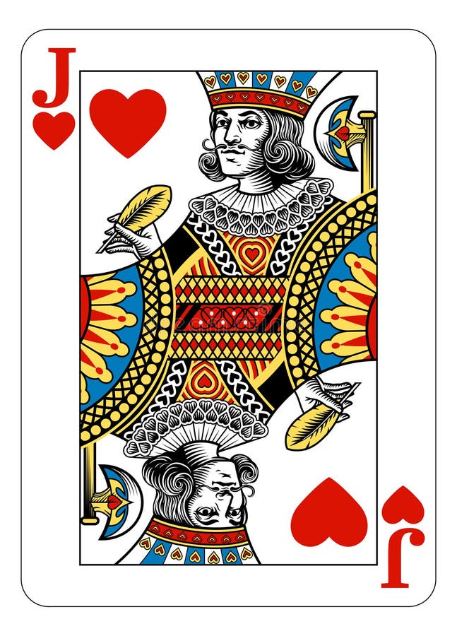 Jack of Hearts Design from Deck of Playing Cards Stock Vector ...