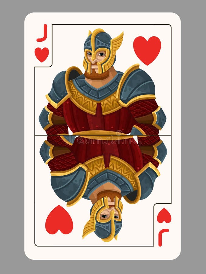 Jack of Hearts Playing Card Stock Vector - Illustration of casino ...