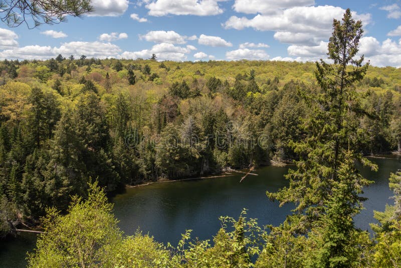 Jack Lake from the Hemlock Trail Boardwalk in Algonquin Park Ontario ...