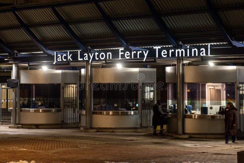 Jack Layton Ferry Terminal Sign in Toronto Editorial Stock Photo ...