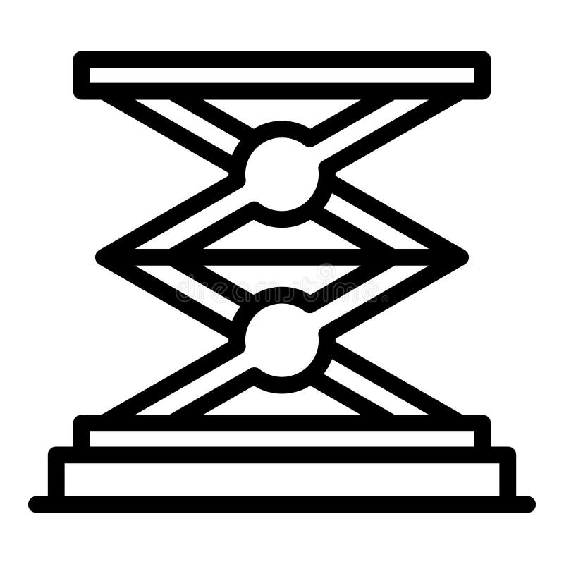 Jack Lift Stand Icon, Outline Style Stock Vector - Illustration of ...