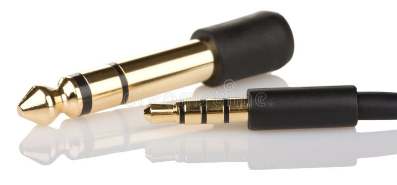 Jack and mini-jack plug stock photo. Image of media, audio - 27016096