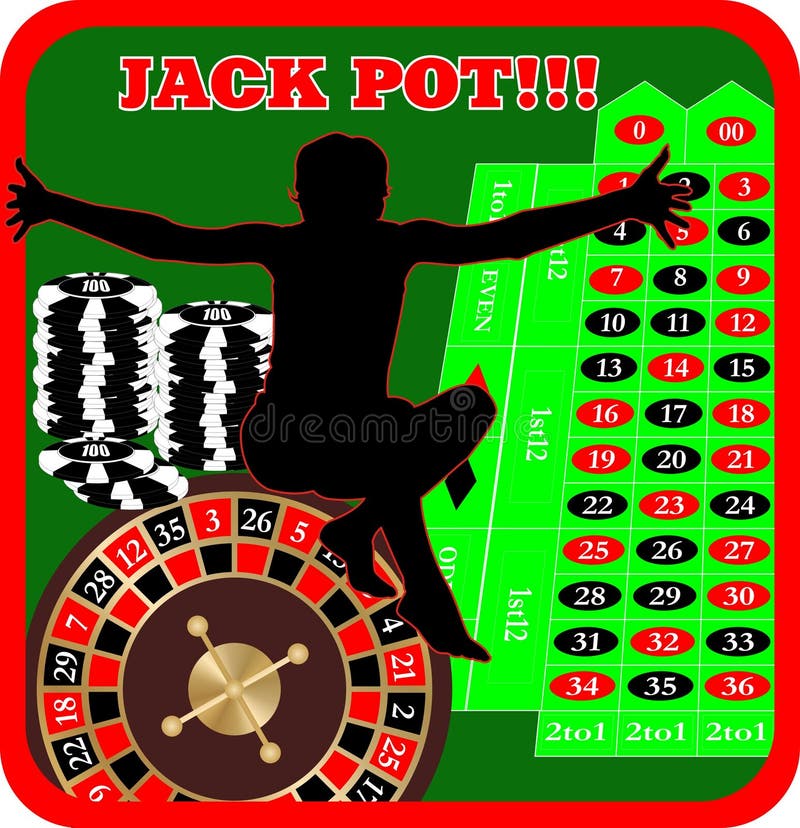 Jack pot card vector stock vector. Illustration of roulette - 10470793