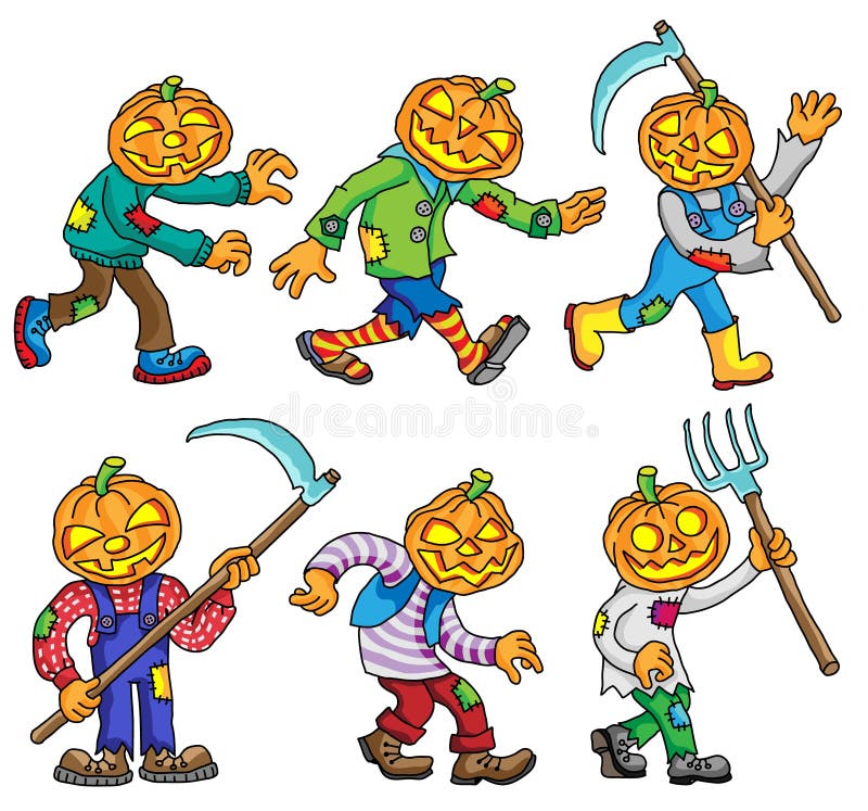 Pumpkinhead Creatures Stock Illustrations – 180 Pumpkinhead Creatures ...