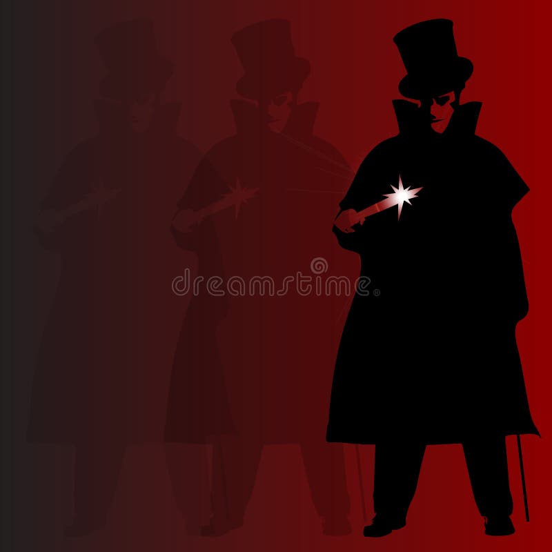 Jack the Ripper Background stock de ilustración. Ilustración de silueta ...