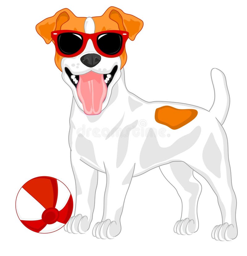 Jack Russell Terrier Cartoon Stock Illustration - Illustration of ...