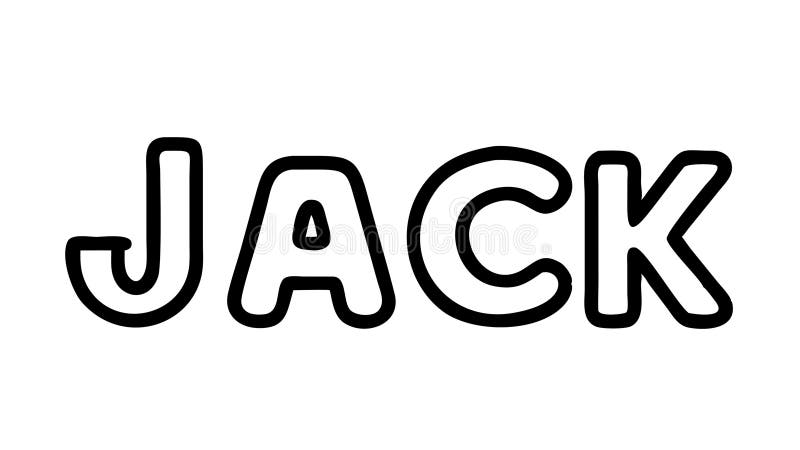 JACK Text or Label Icon, Vector Design Generative AI Stock Vector ...