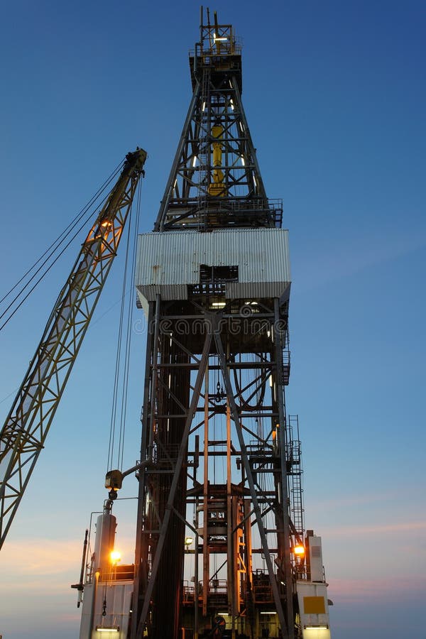Jack Up Drilling Rig &Oil Rig& At Twilight Time - Free Photo from ...