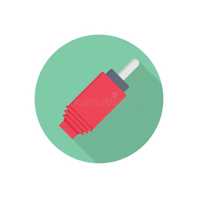 Jack Vector Flat Colour Icon Stock Vector - Illustration of phone, jack ...