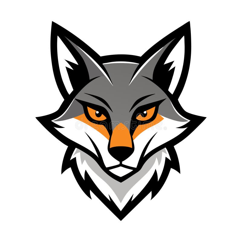 Jackal Head Mascot Logo Art Illustration Stock Vector - Illustration of ...