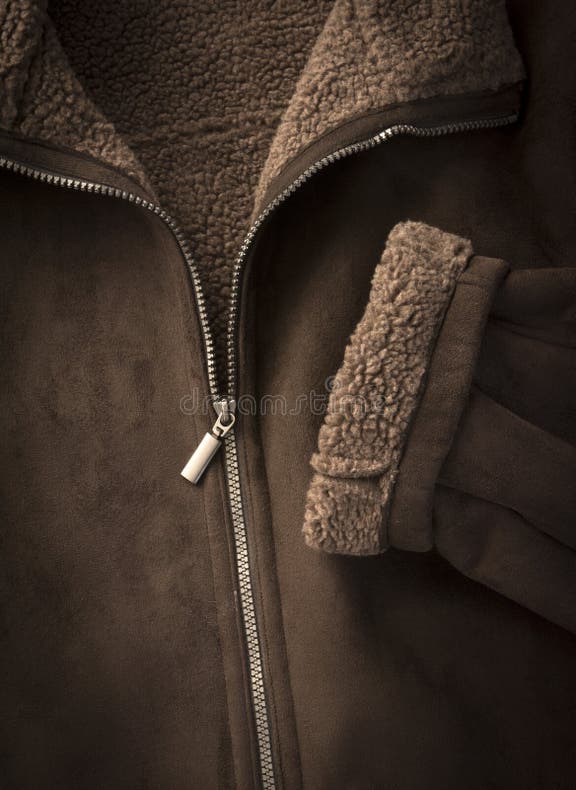 Jacket stock image. Image of zipper, colar, cuff, detail - 24997687