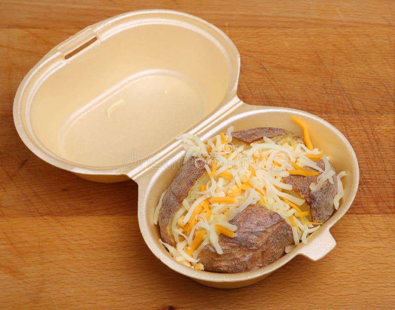 Jacket Potato with Chilli Con Carne Filling Stock Image - Image of food ...