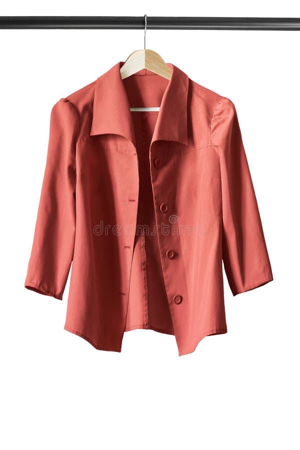 Jacket on clothes rack stock image. Image of lady, fabrics - 78873991