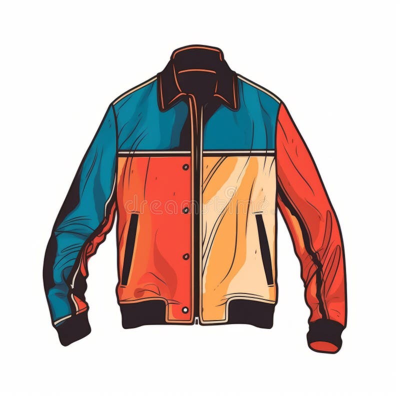 Minimalist Graphic Jacket Design Stock Illustration - Illustration of ...