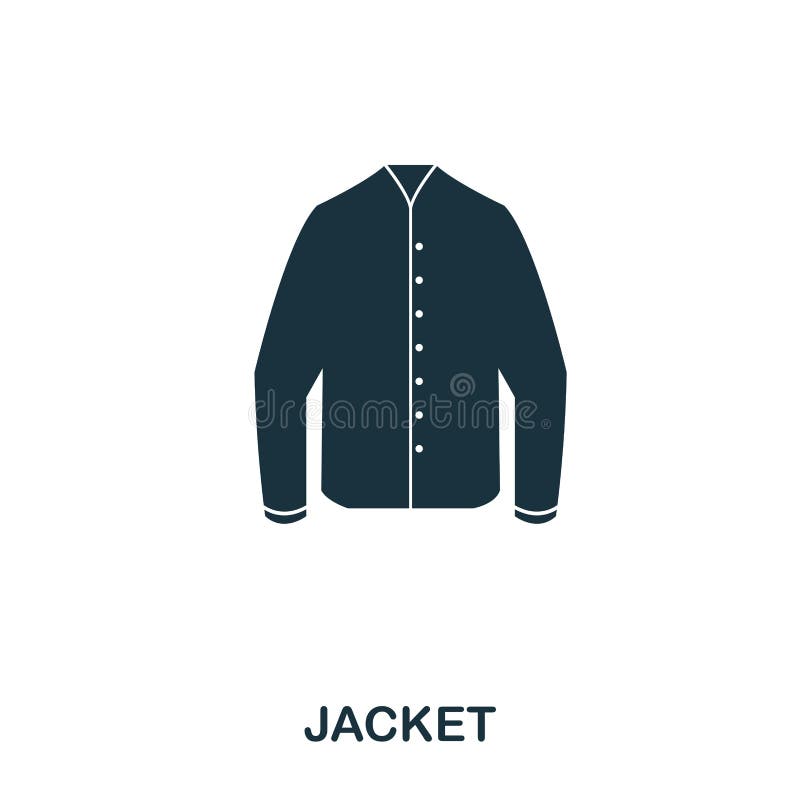 Jacket Icon. Flat Style Icon Design. UI. Illustration of Jacket Icon ...