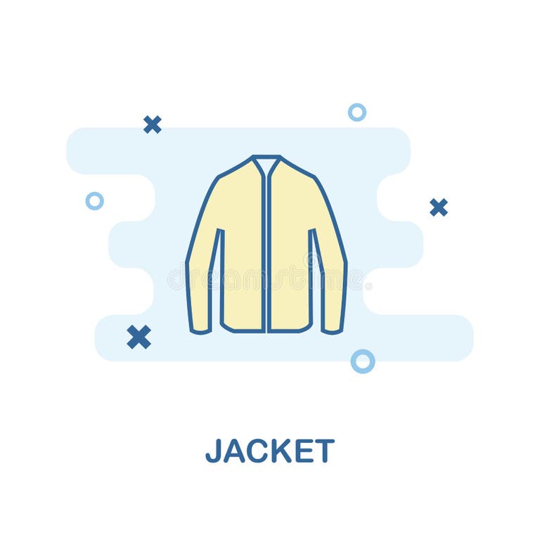 Jacket Icon. Monochrome Style Design from Clothes Icon Collection. UI ...