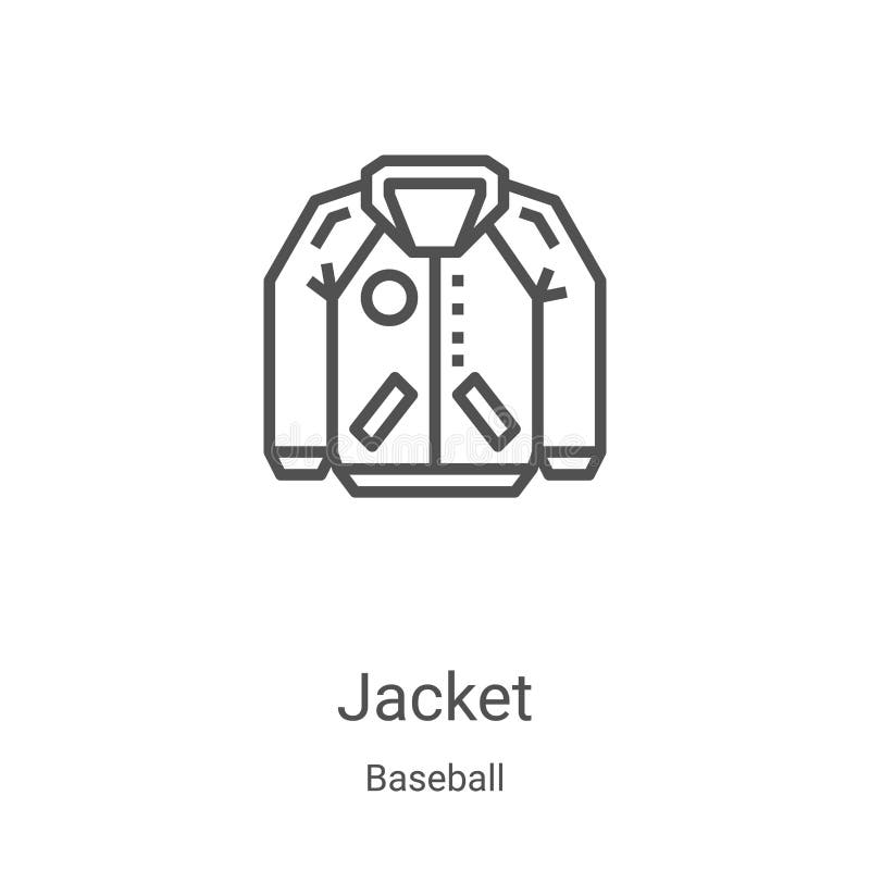 Jacket Icon Vector from Motor Sports Collection. Thin Line Jacket ...