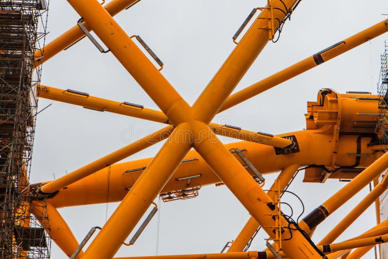 Jacket for an Oil/gas Platform. Stock Image - Image of franfoto, site ...