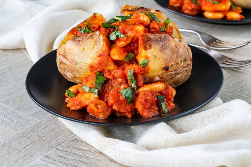 Jacket potato stock photo. Image of portion, cuisine - 268810988