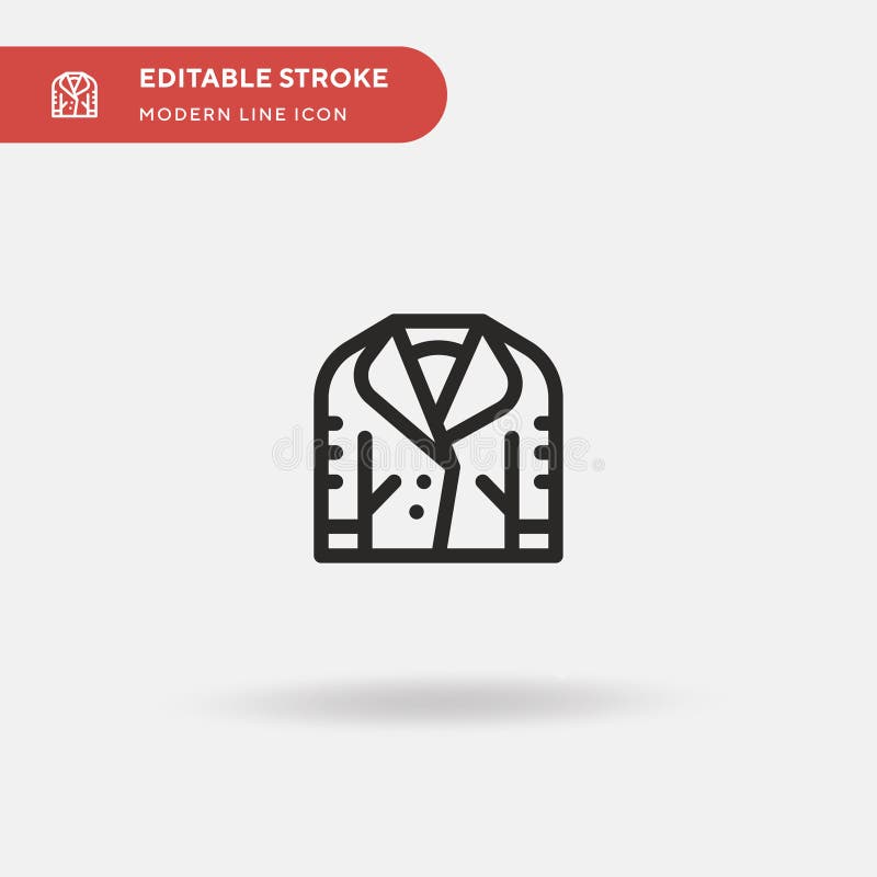 Jacket Simple Vector Icon. Illustration Symbol Design Template for Web ...