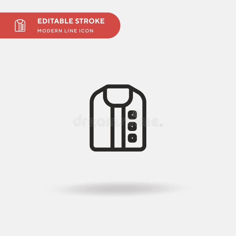 Jacket Simple Vector Icon. Illustration Symbol Design Template for Web ...