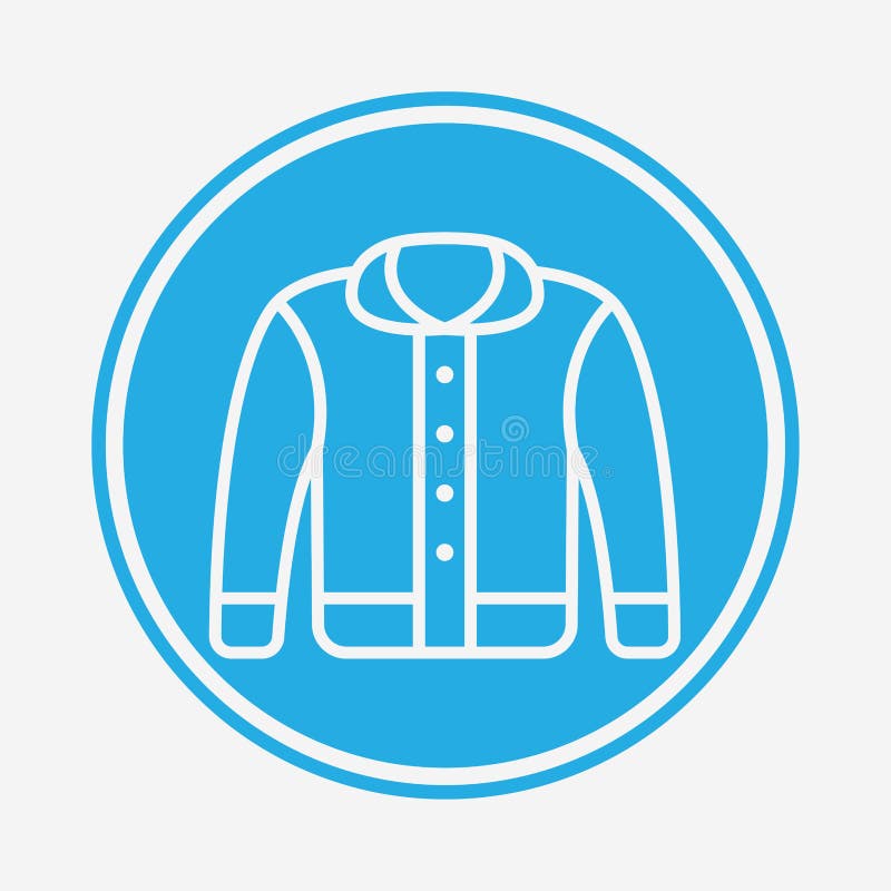 Jacket Vector Icon Sign Symbol Stock Illustration - Illustration of ...