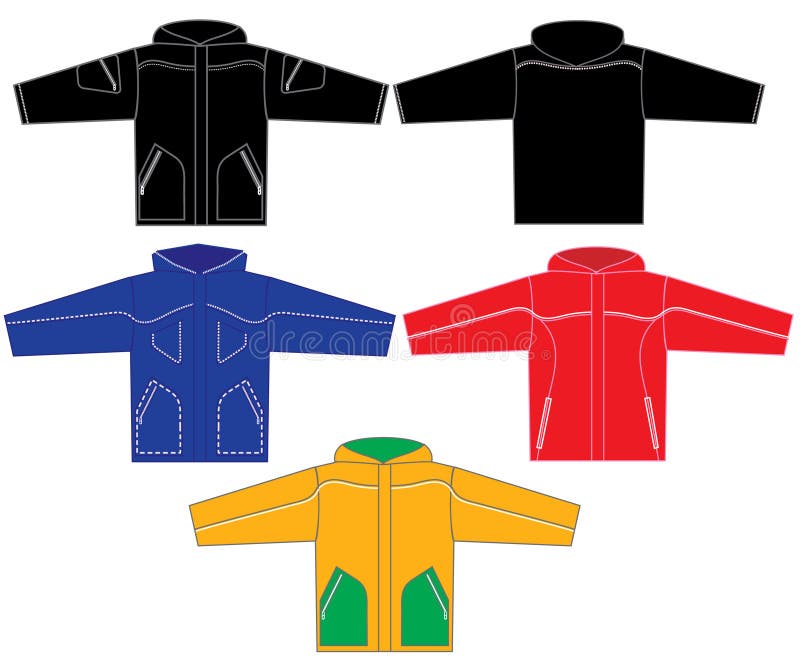 Jackets stock vector. Illustration of color, sample, jacket - 7061226