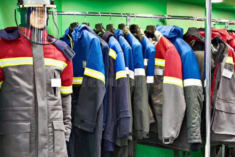 Jackets for Workwear in Store Stock Photo - Image of dummy ...