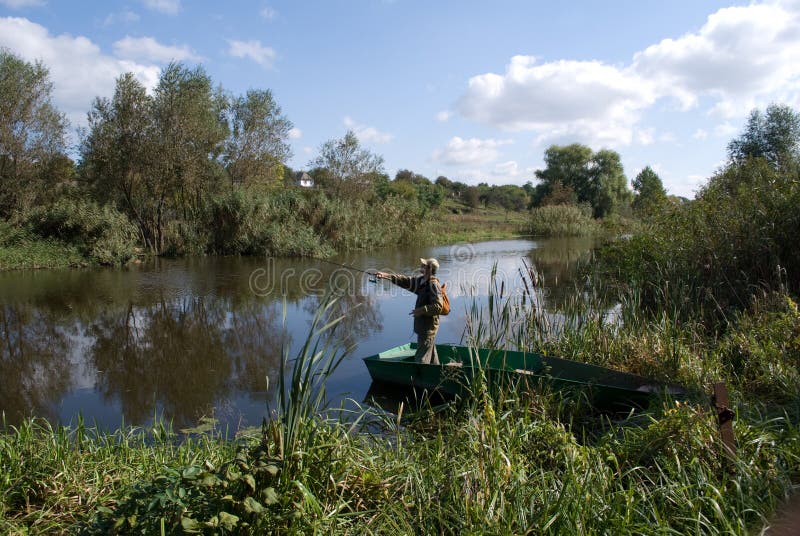 Jackfishing stock image. Image of river, overcast, neglect - 6981579