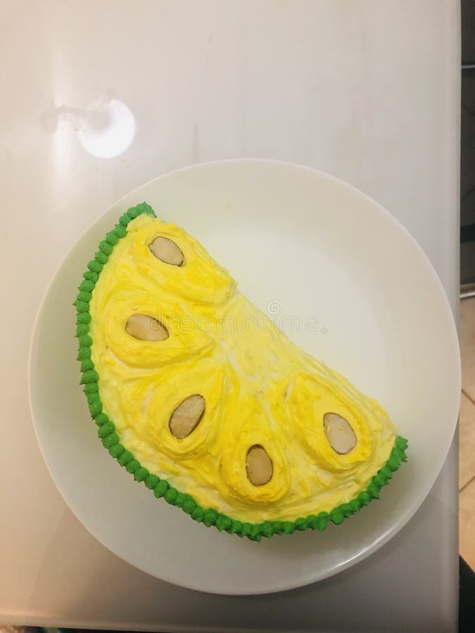 Jackfruit Cake stock image. Image of jackfruit, homemade - 199384451