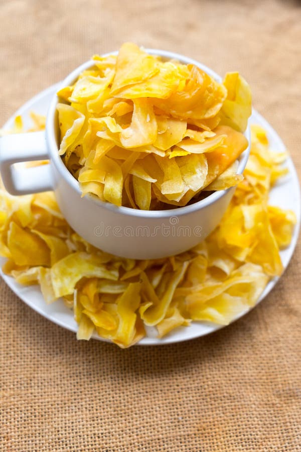 Jackfruit chips stock image. Image of piece, fast, jackfruit - 117314675
