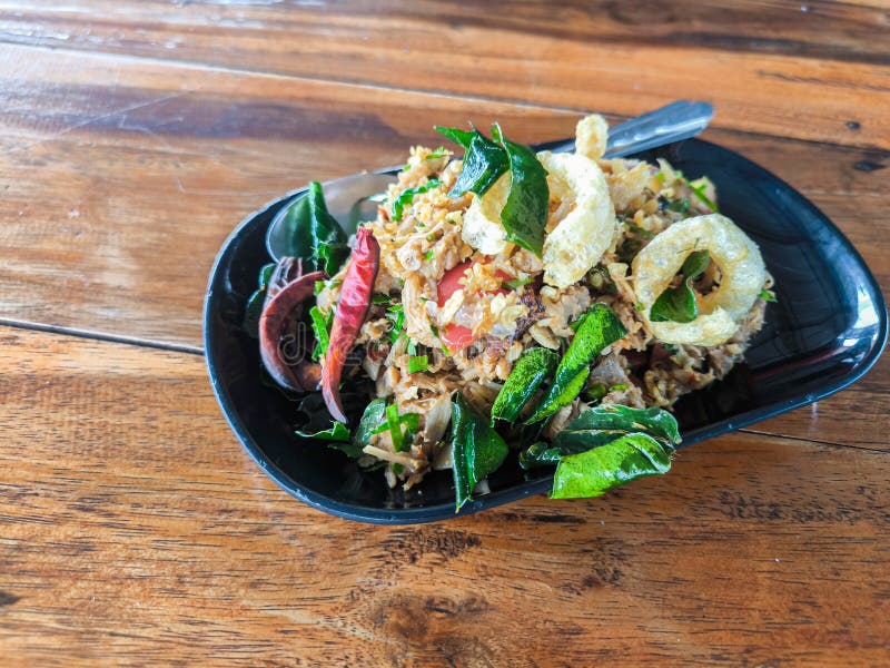 Jackfruit with Curry Paste with Fried Chilli and Coriander Spicy Foods ...