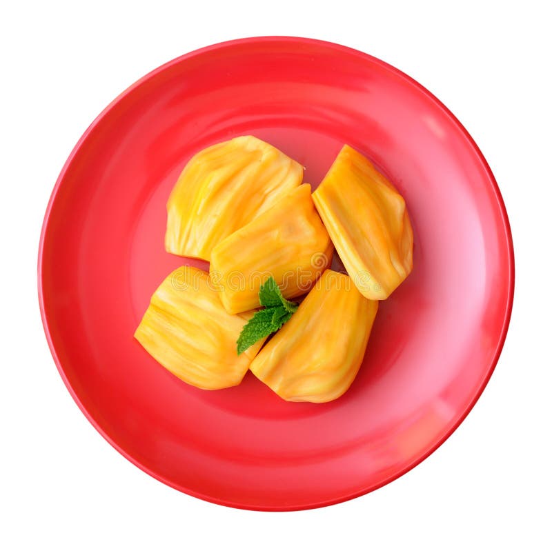 Jackfruit on dish stock photo. Image of natural, tasty - 41281398