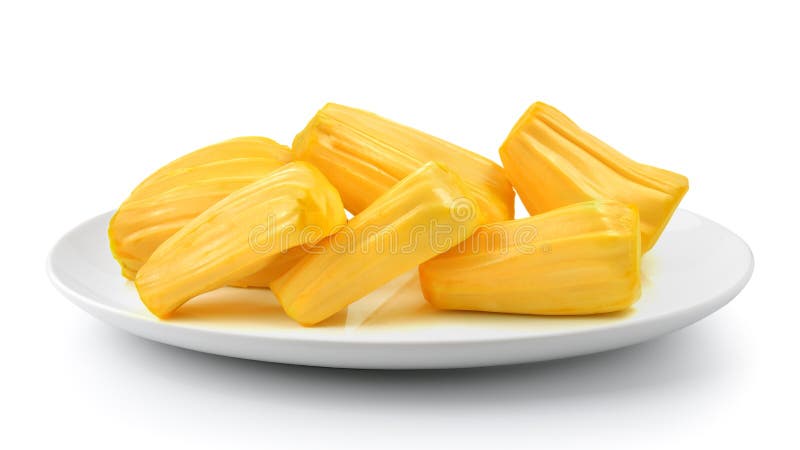 Jackfruit in plate stock image. Image of green, healthy - 55945421