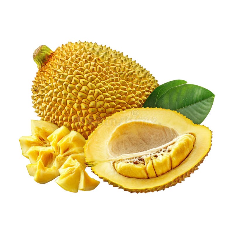 Jackfruit with Slice on Transparent Background - Ai Generated Stock ...