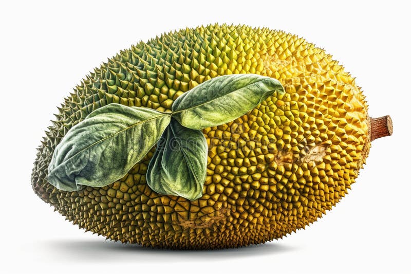 Jackfruit on a White Background. Exotic Fruit. Tropical Fruit. Stock ...