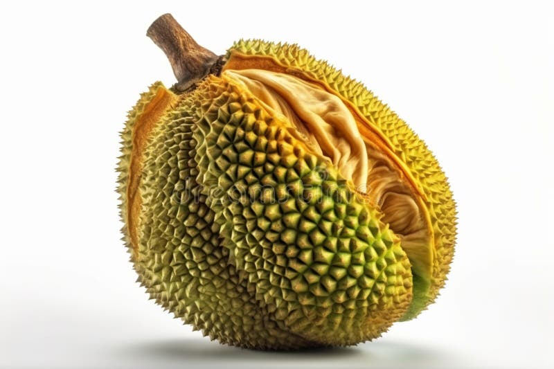 Jackfruit on a White Background. Exotic Fruit. Tropical Fruit. Stock ...