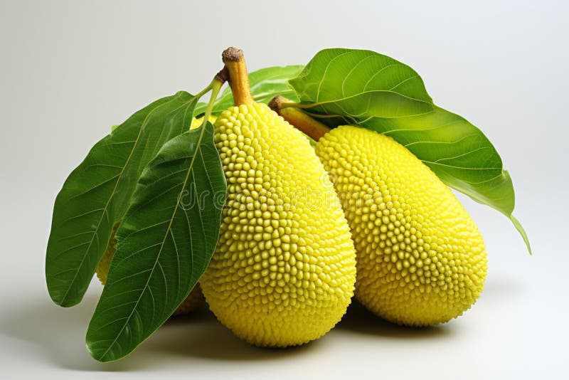 Jackfruit on White Background Stock Illustration - Illustration of ...