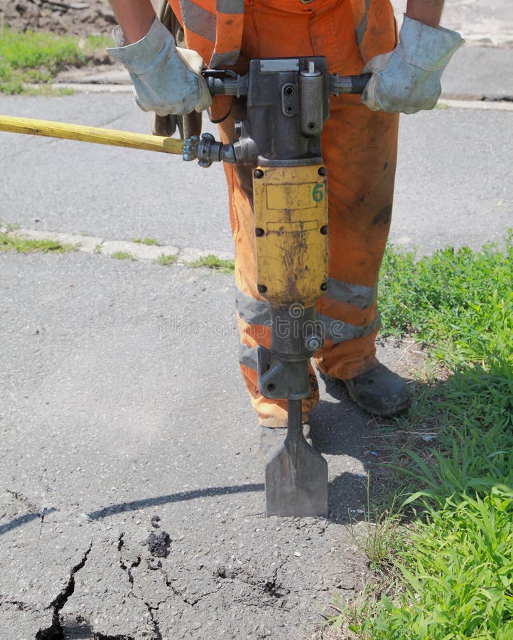 Jackhammer stock photo. Image of protecting, breaking - 15418224