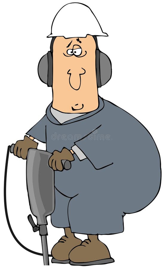 Jackhammer stock illustration. Illustration of construction - 8362488