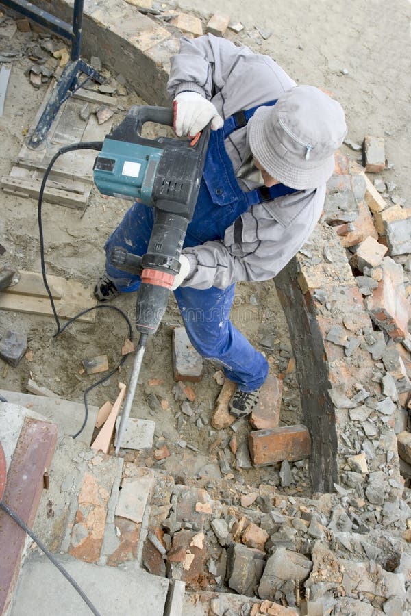 Jackhammer stock photo. Image of master, tool, equipment - 9756480