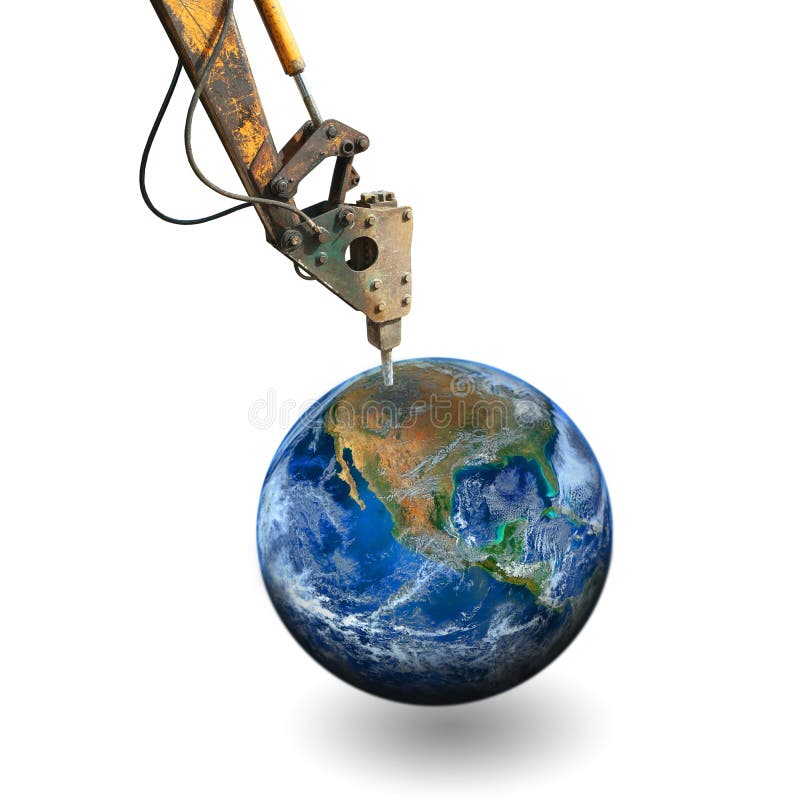 Jackhammer dig the earth stock illustration. Illustration of demolition ...